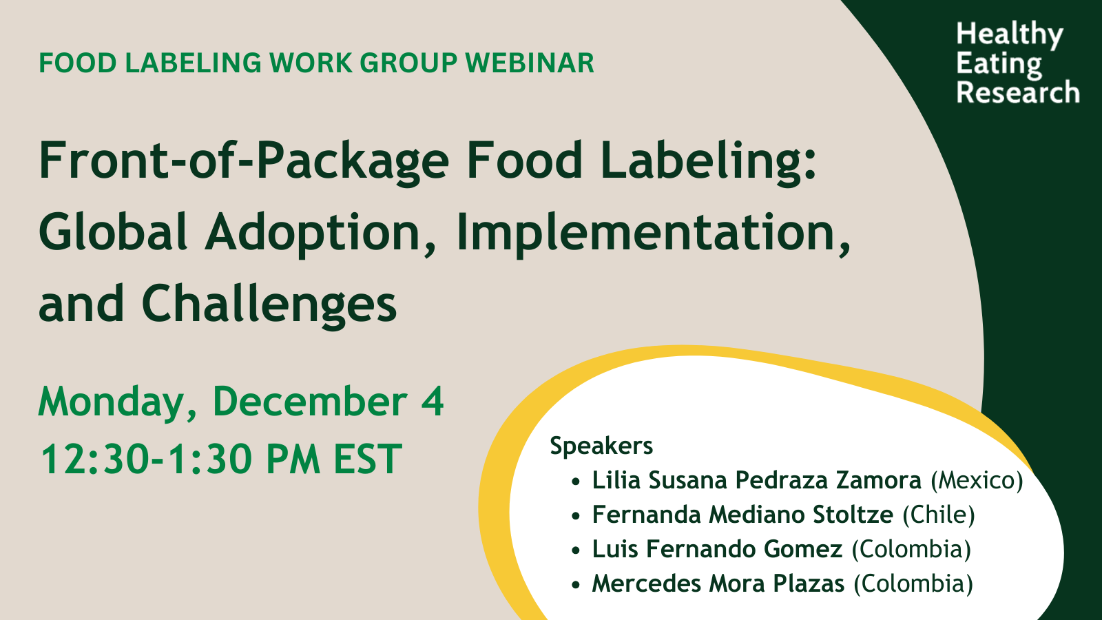 Front-of-Package Food Labeling: Global Adoption, Implementation, and ...