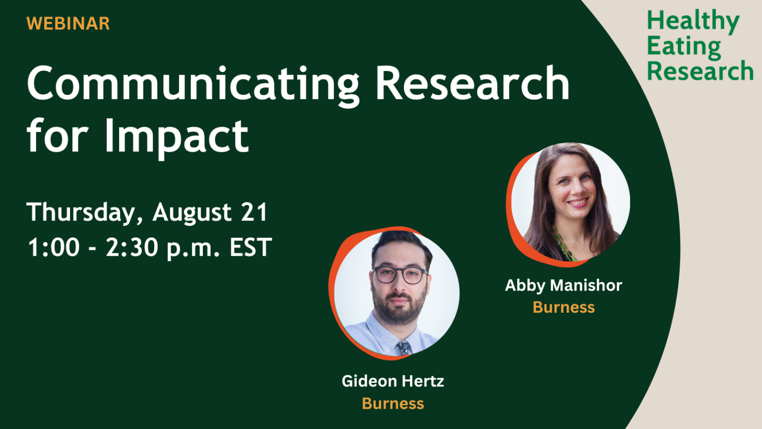 Communicating Research for Impact | Healthy Eating Research